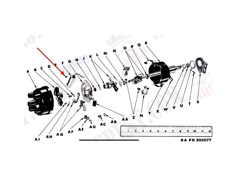 SCREW FIXING CONDENSER ON DISTRIBUTOR