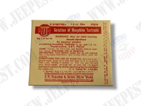 BOX MORPHINE 5 SYRETTES MEDIC REPRO