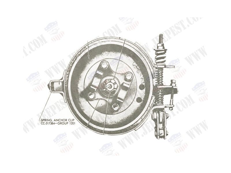 SPRING HAND BRAKE BAND ADJUS SCREW DODGE